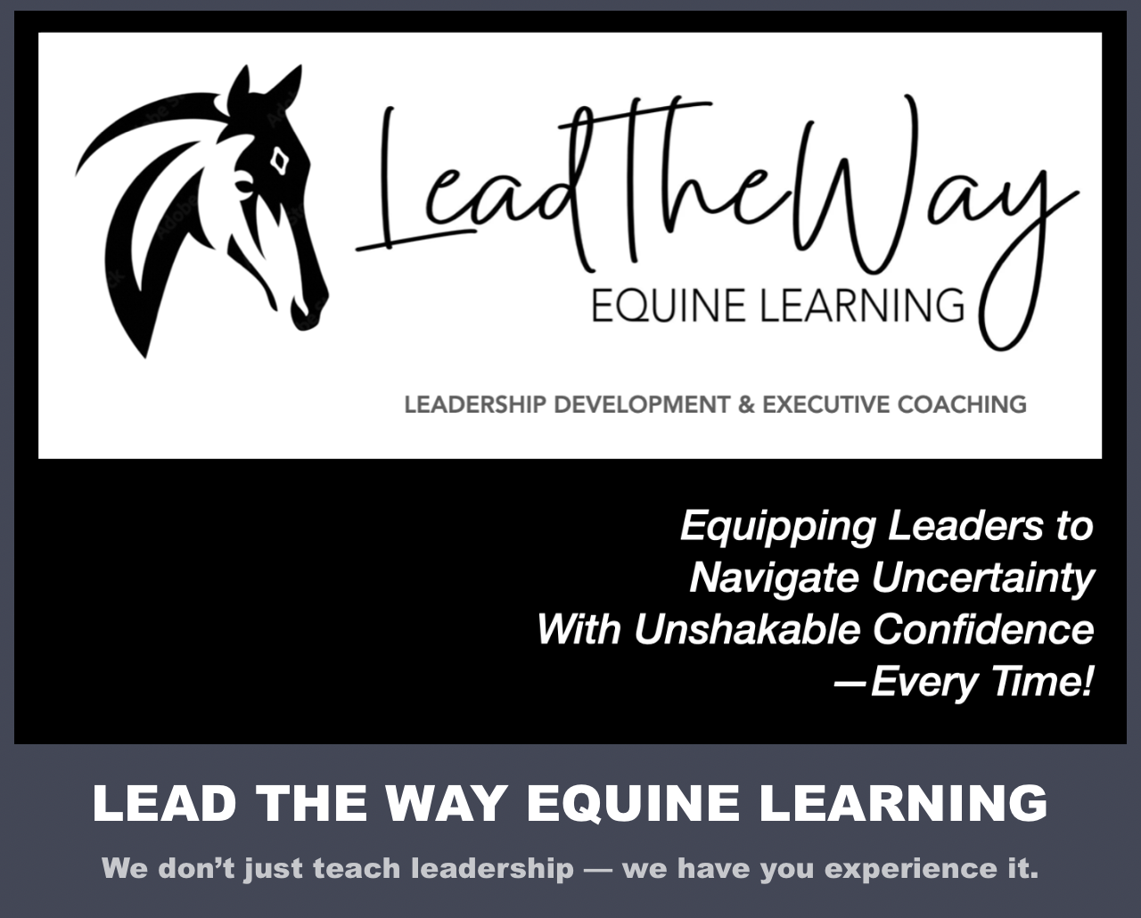 Our Mobile App – Lead The Way Equine Learning